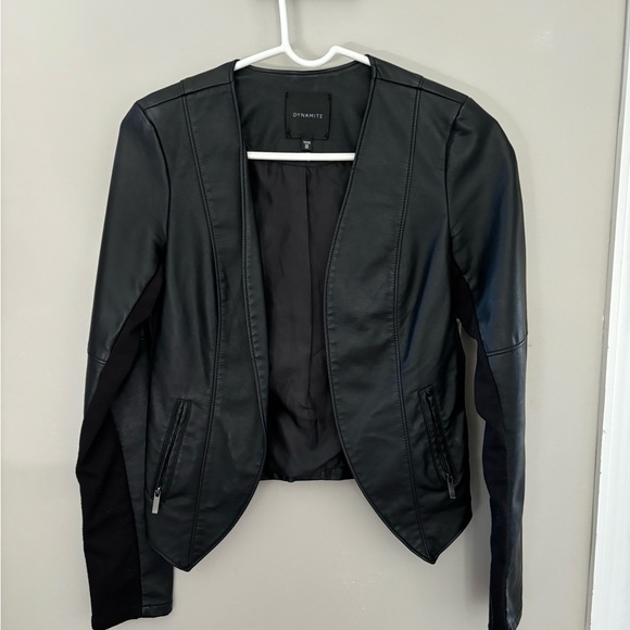 Dynamite | Jackets & Coats | Womens Black Faux Leather Jacket | Poshmark